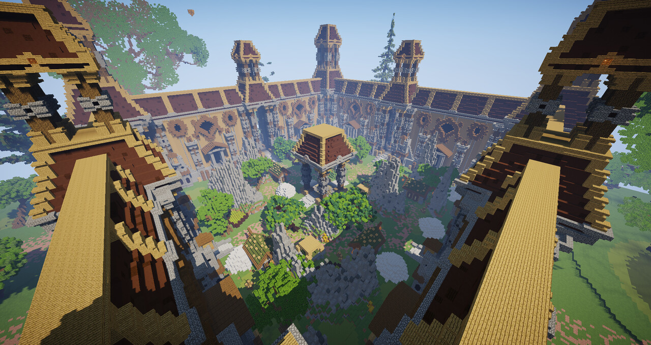 Spawn Faction 200 x 200 + Warzone 1000 x 1000 Minecraft Map