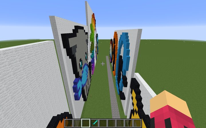 Pixel Art World Minecraft Map