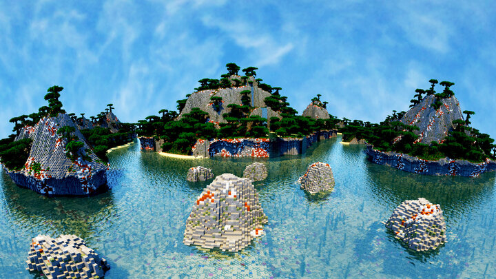 Tropical Cliffs Minecraft Map