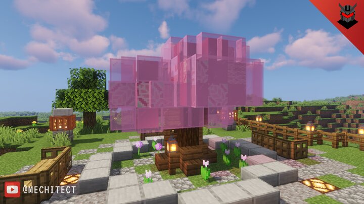 Cute and Simple Cherry Blossom Tree Minecraft Map