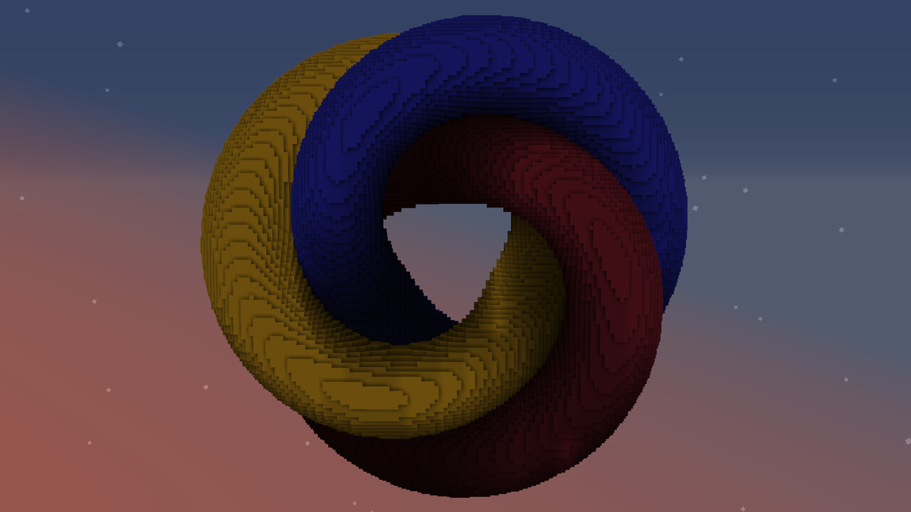 Colored Knot Minecraft Map