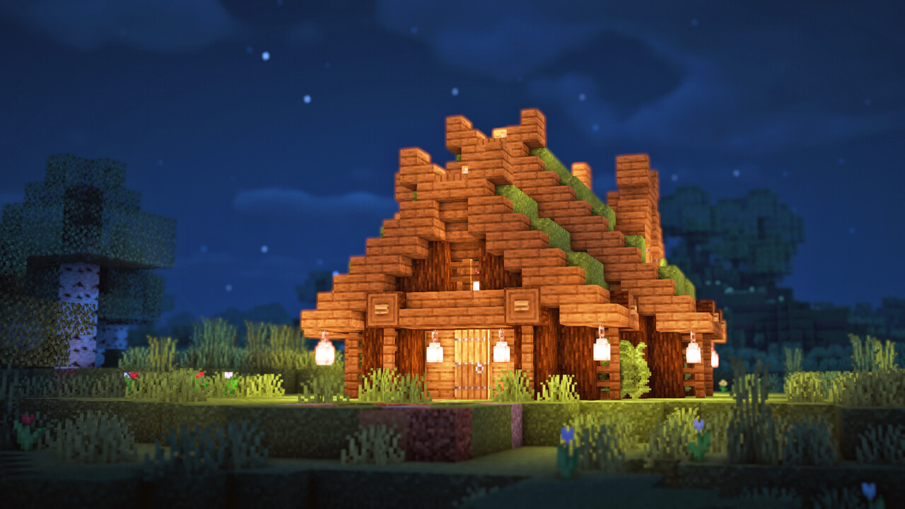 Minecraft: How to build a Viking Style House Minecraft Map