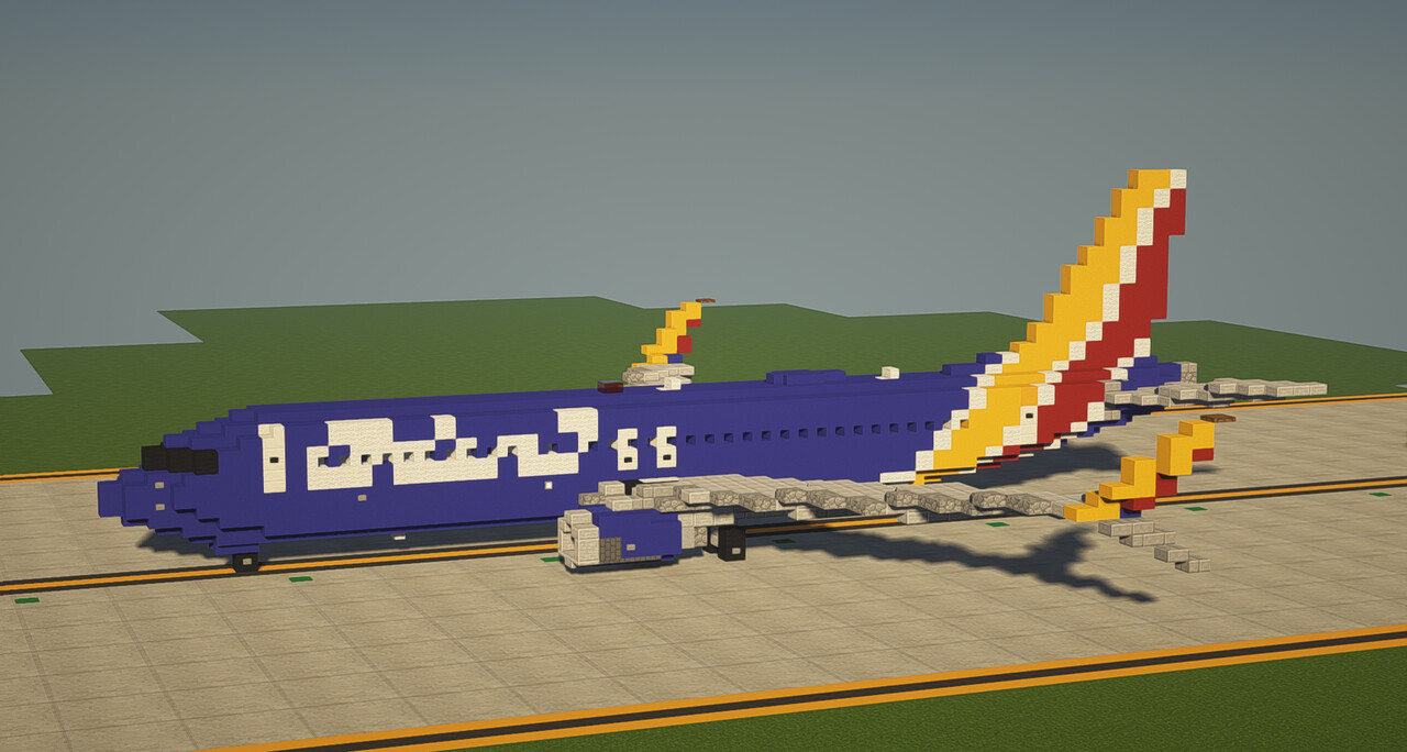 Boeing 737-800 1.5:1 Scale Minecraft Map