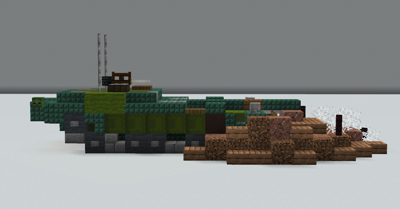 Stridsvagn 103(1.5:1 scale) v2.0(feat. CraftyFoxe) Minecraft Map