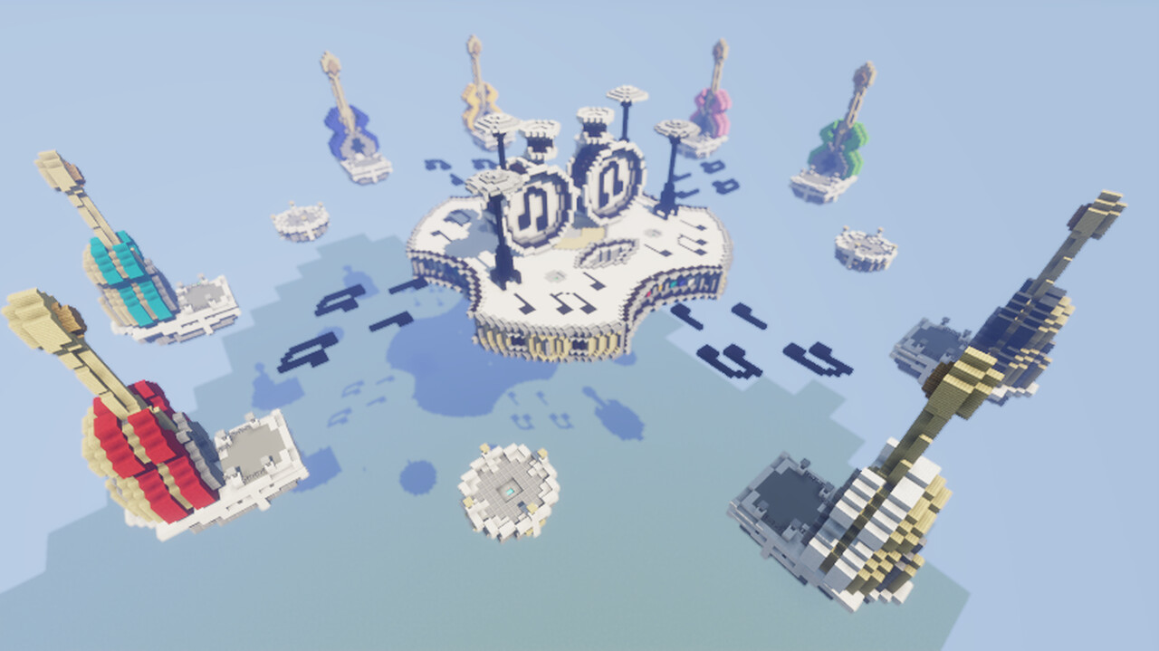 Bed Wars Map (Music Land) Minecraft Map