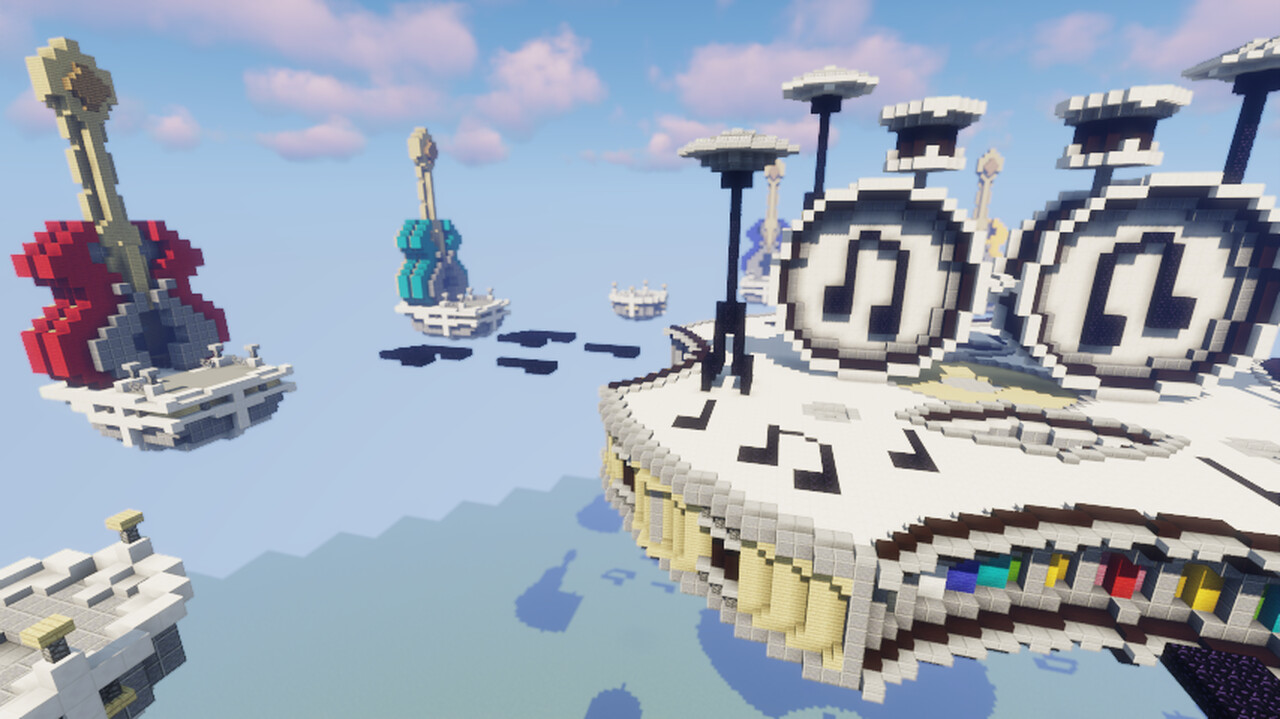 Bed Wars Map (Music Land) Minecraft Map