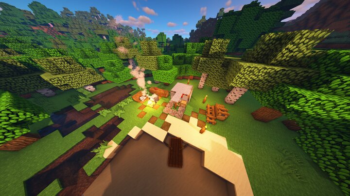 |MINECRAFT HOW TO BUILD CAMPSITE || START ENCAMPMENT | Minecraft Map