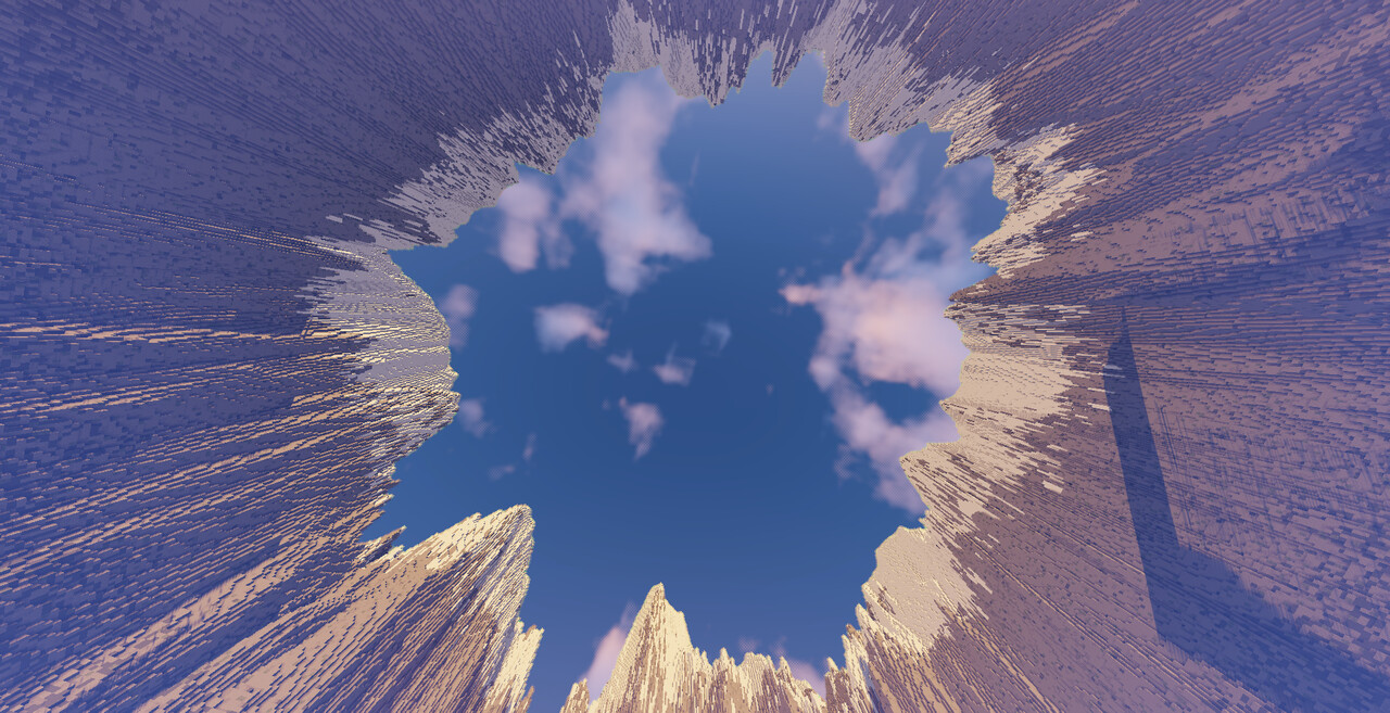 Snowy Mountain Hub - 750x750 Minecraft Map