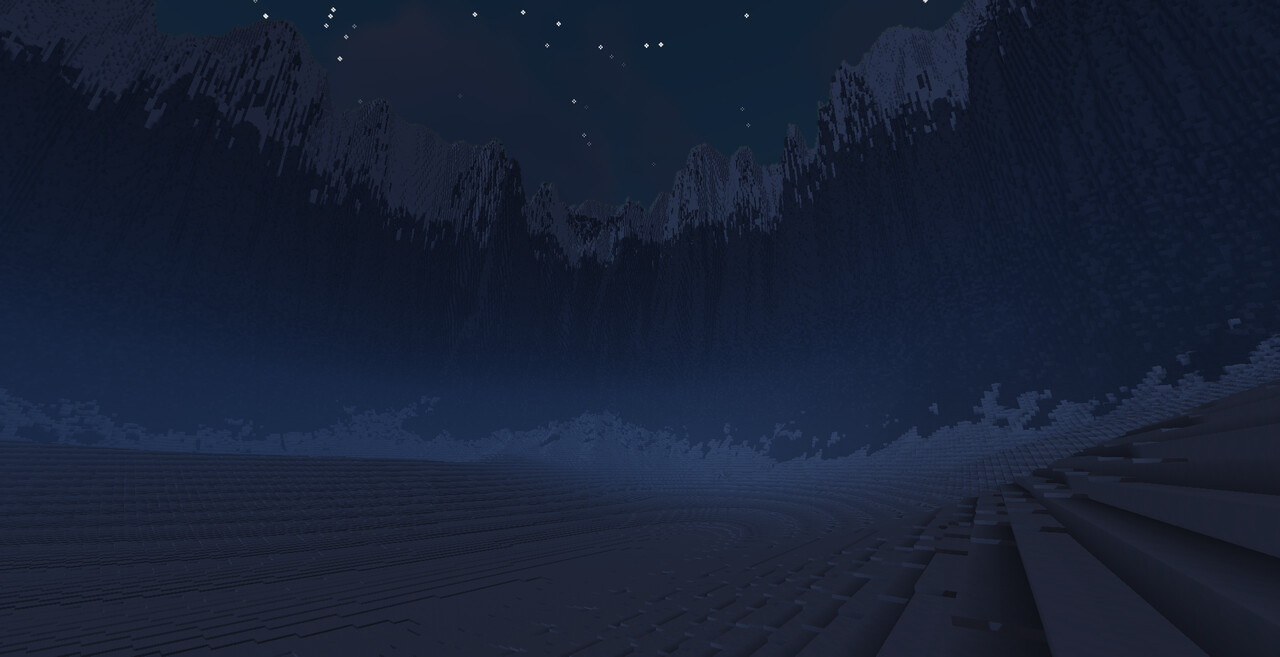 Snowy Mountain Hub - 750x750 Minecraft Map