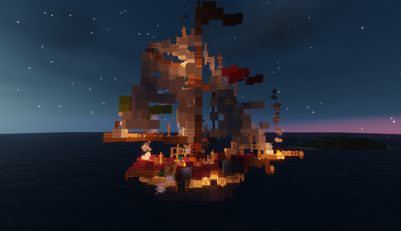 Ghost Ship in Battle Minecraft Map