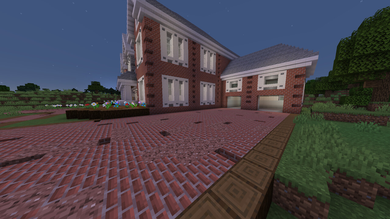 Large suburban mansion Minecraft Map