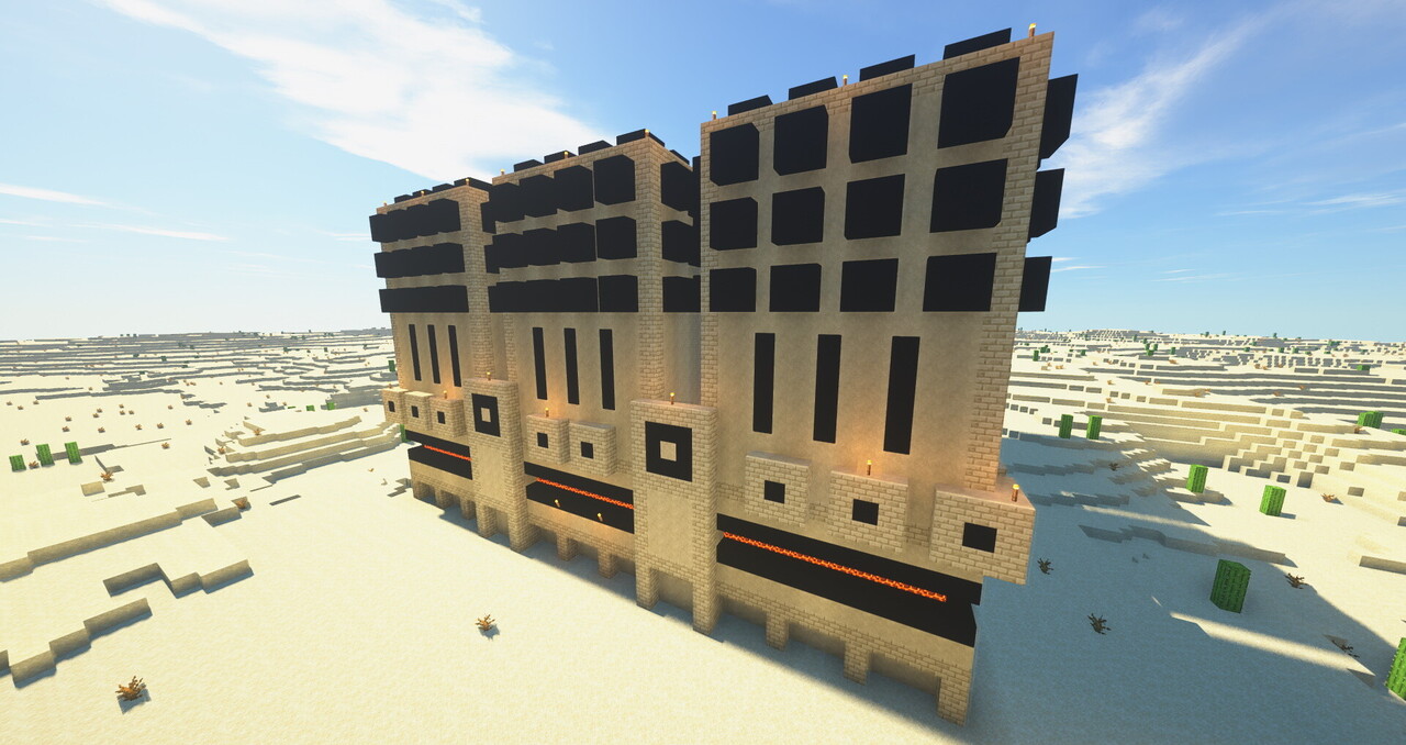 The Burning Desert - Cactus farm Minecraft Map