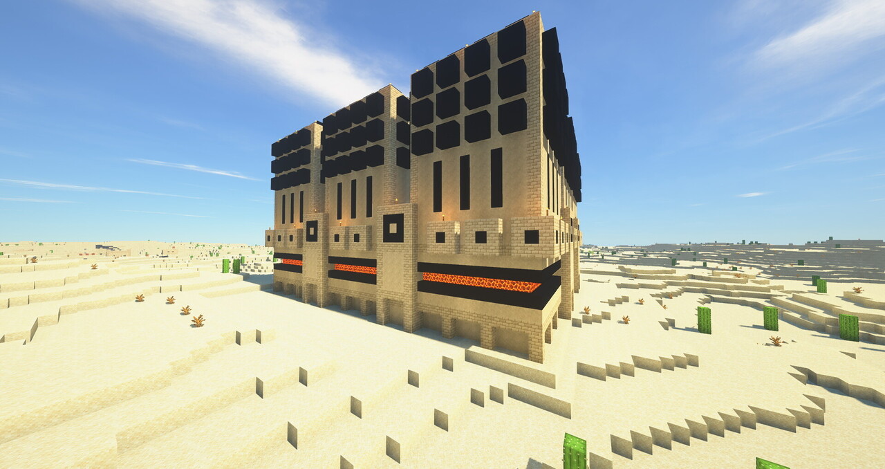 The Burning Desert - Cactus farm Minecraft Map