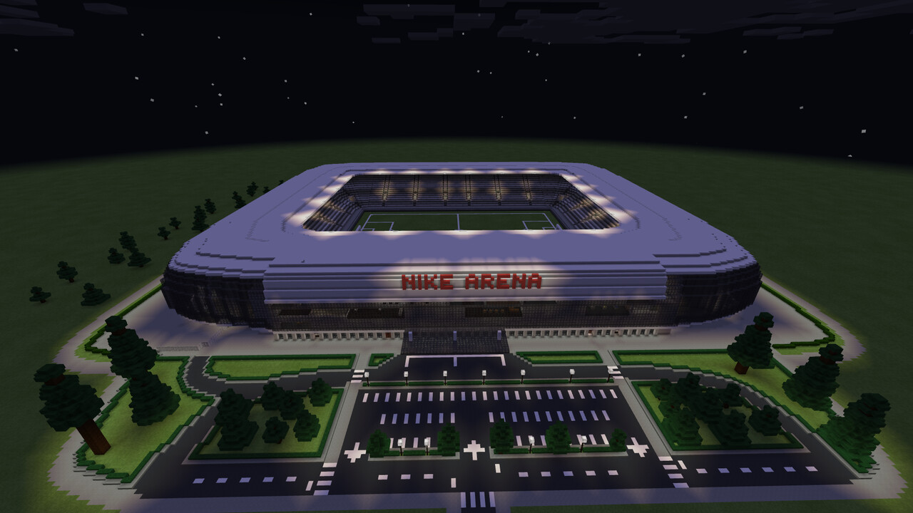 Nike Arena Football Stadium Minecraft Map