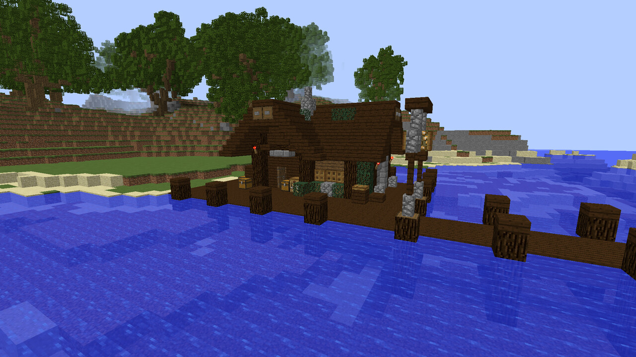 Fishing Hut on the Coast (schematic) Minecraft Map