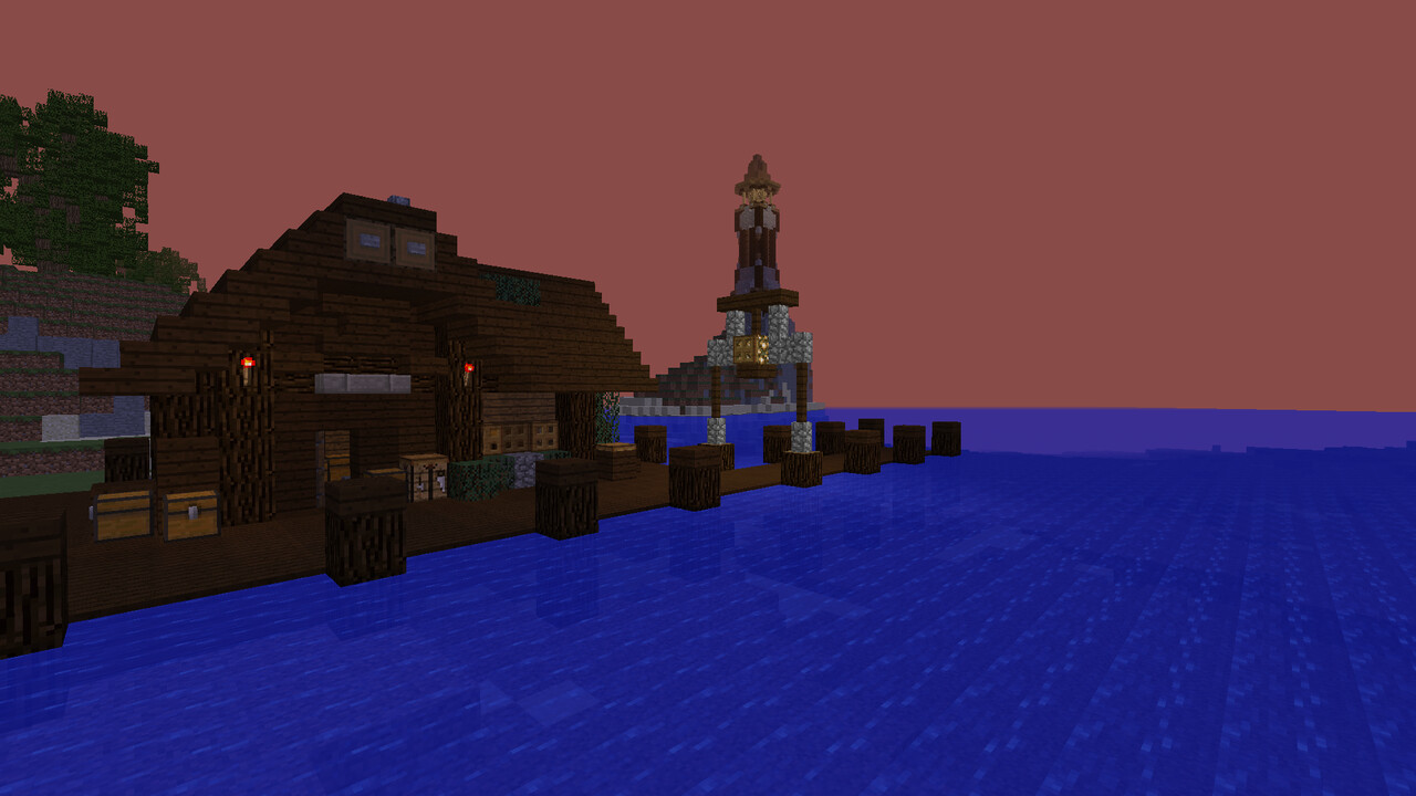 Fishing Hut on the Coast (schematic) Minecraft Map