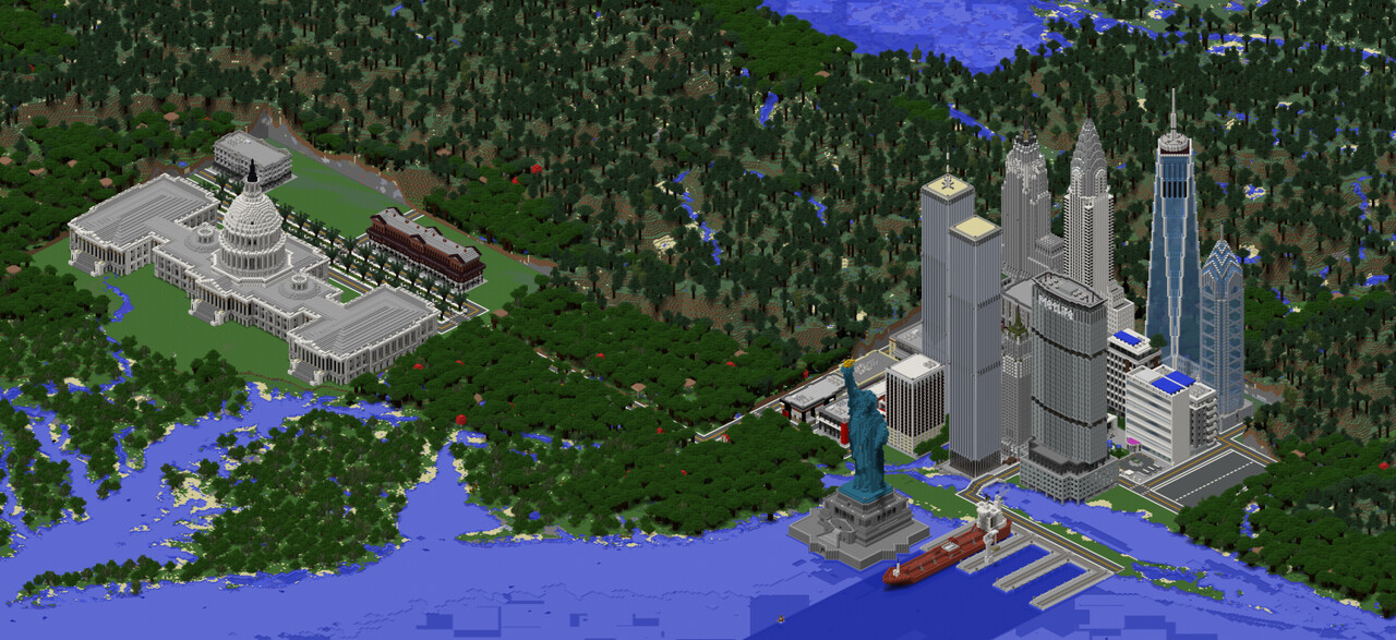 NYC/Washington D.C. Minecraft Map