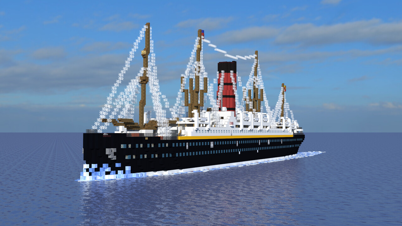 RMS Carpathia [1:1] [Exterior Only] Minecraft Map