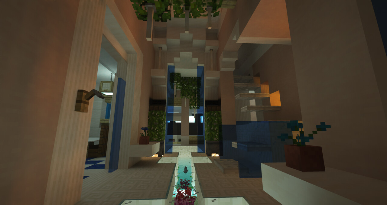 Blue Lakes | Interior design competition entry Minecraft Map