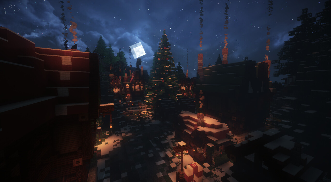 A Frozen Night (Christmas Build) Minecraft Map