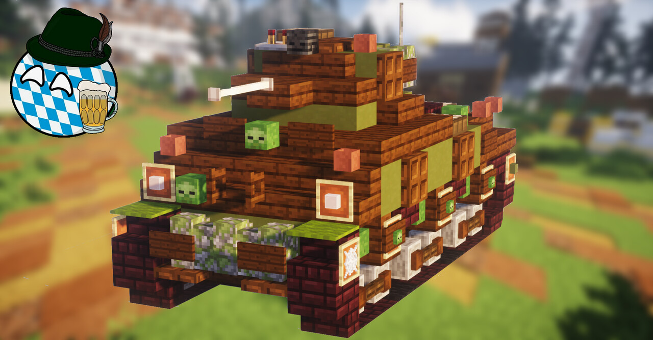 M4A2 Sherman (2:1 scale) Minecraft Map