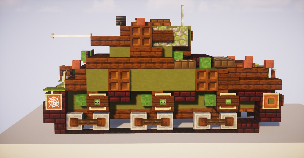 M4A2 Sherman (2:1 scale) Minecraft Map