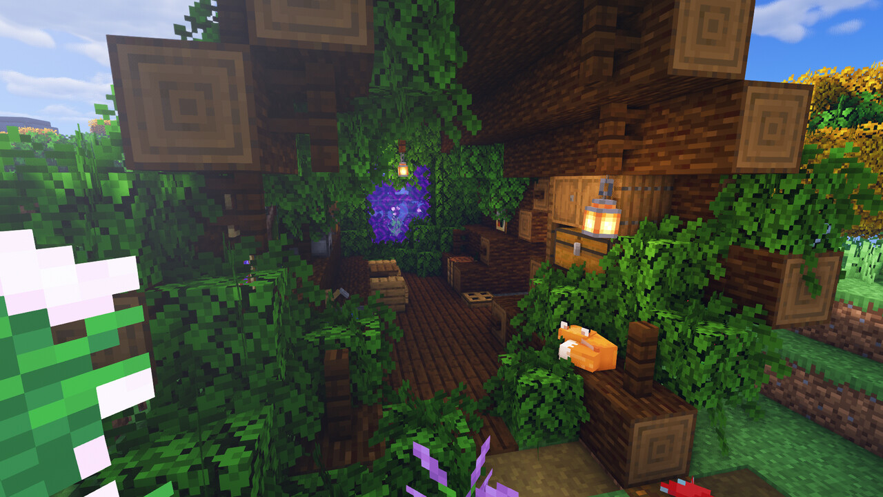 ~ Fallen Hollowed Tree Nether Portal ~ Minecraft Map