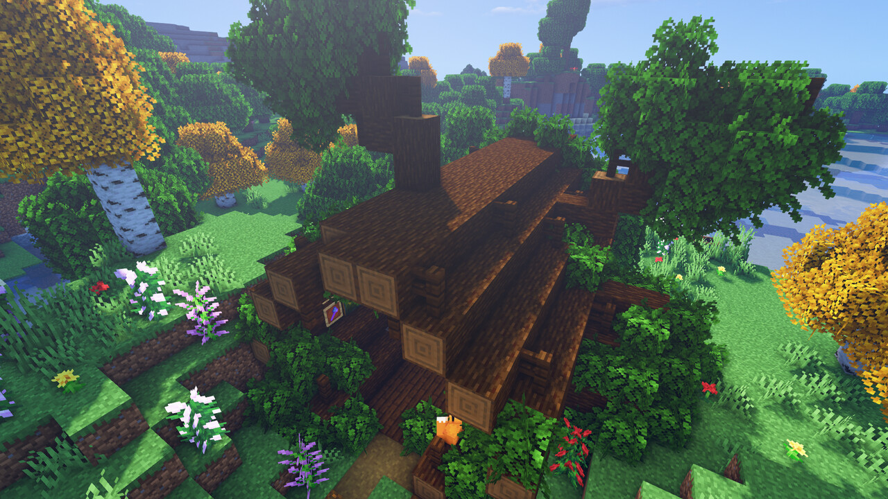 ~ Fallen Hollowed Tree Nether Portal ~ Minecraft Map