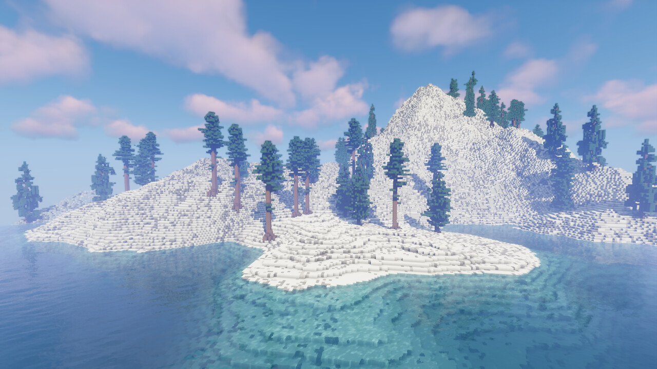 Snowy island Minecraft Map