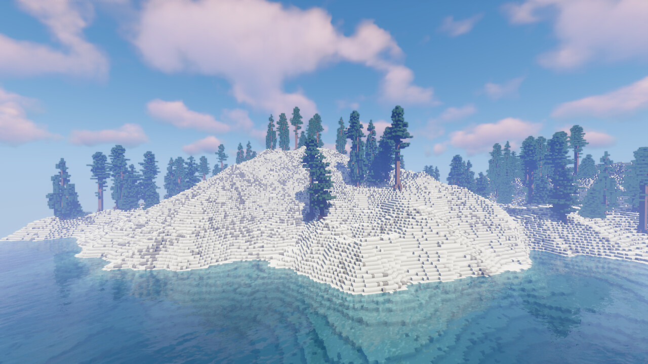 Snowy island Minecraft Map