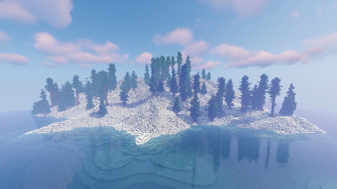 Snowy island Minecraft Map