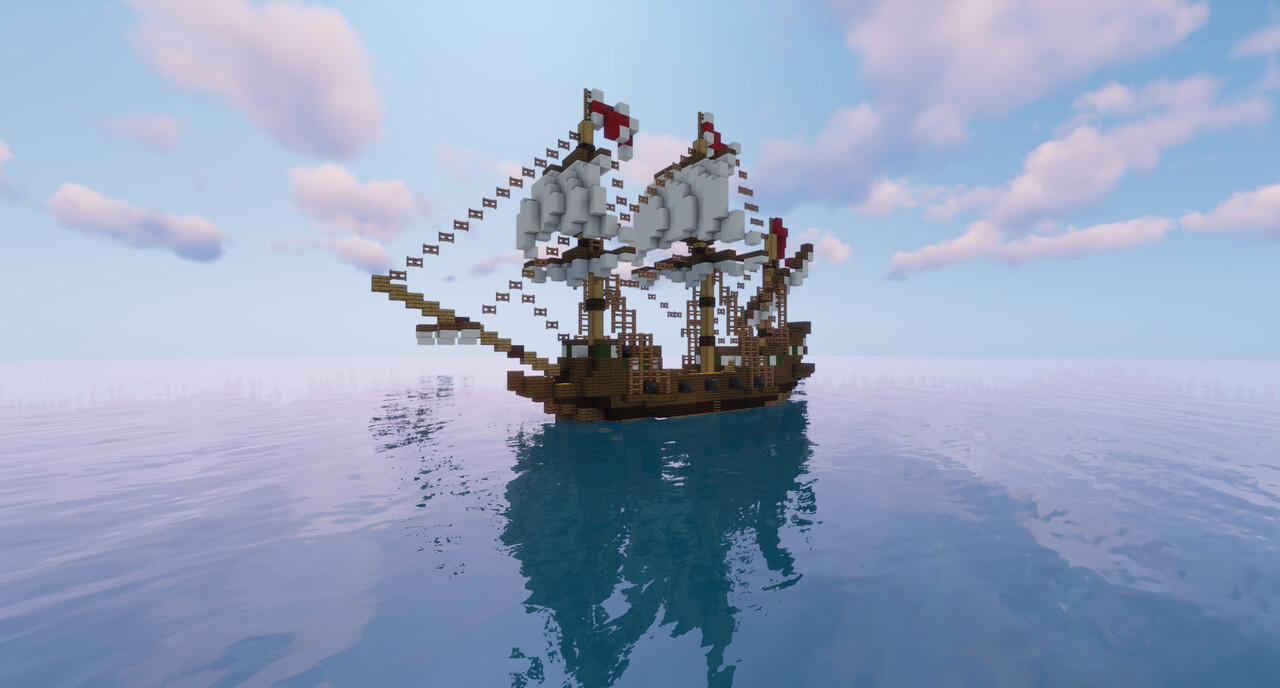 English Race Built Galleon Minecraft Map
