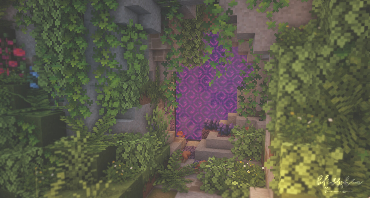 Fairycore Nether Portal 🧚‍♀️🌷 Minecraft Map