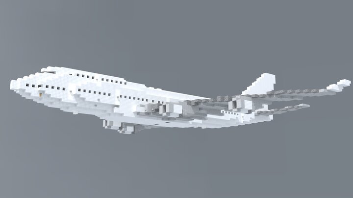 Boeing 747-400 (1:1 scale) Minecraft Map