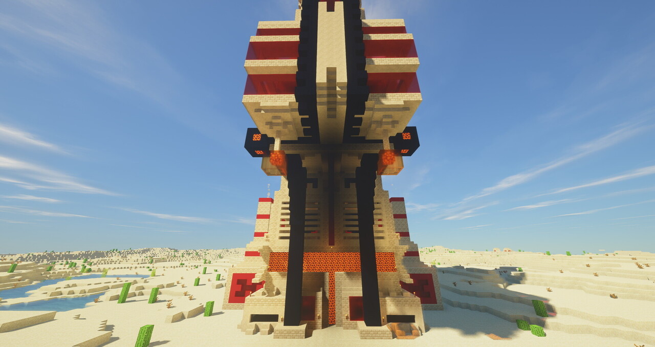 The Burning Desert - Red Moon Tower Minecraft Map
