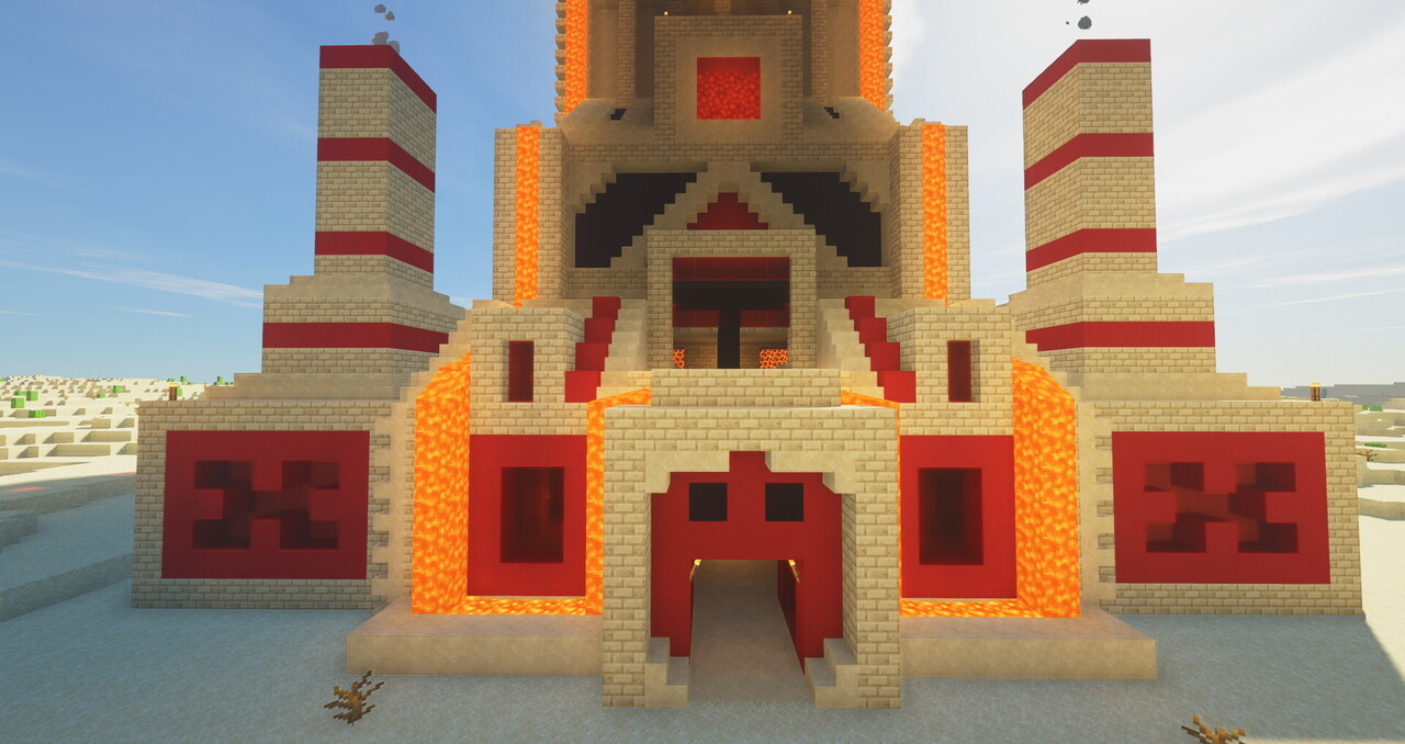 The Burning Desert - Red Moon Tower Minecraft Map