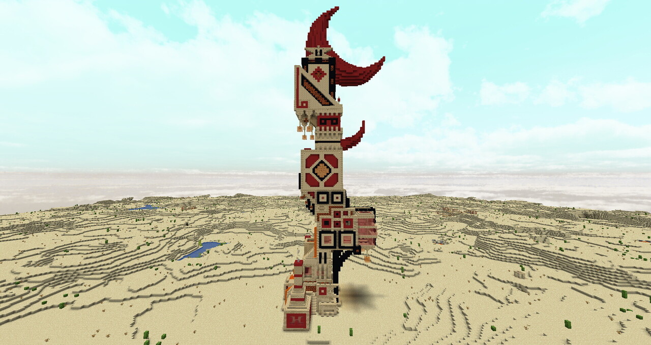 The Burning Desert - Red Moon Tower Minecraft Map