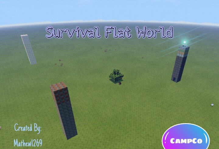 Survival Flat World Minecraft Map