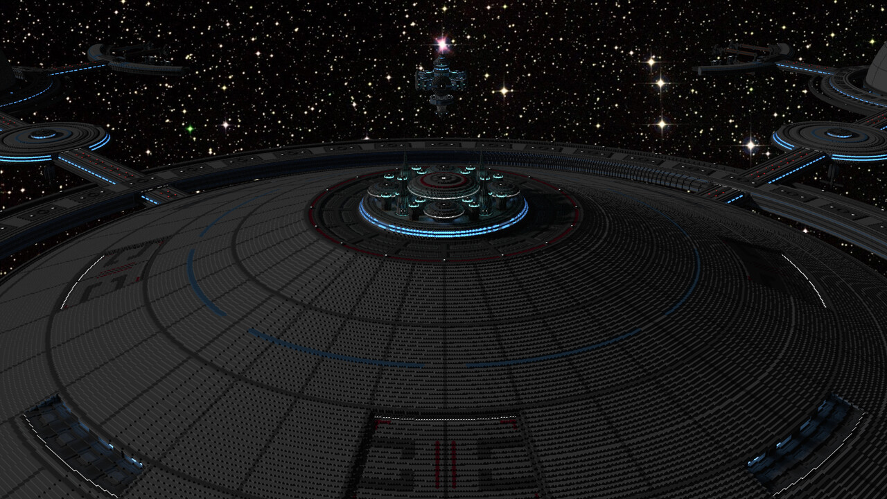 Star Trek: Orbital Spacedock(Almost 3km in diameter!) Minecraft Map