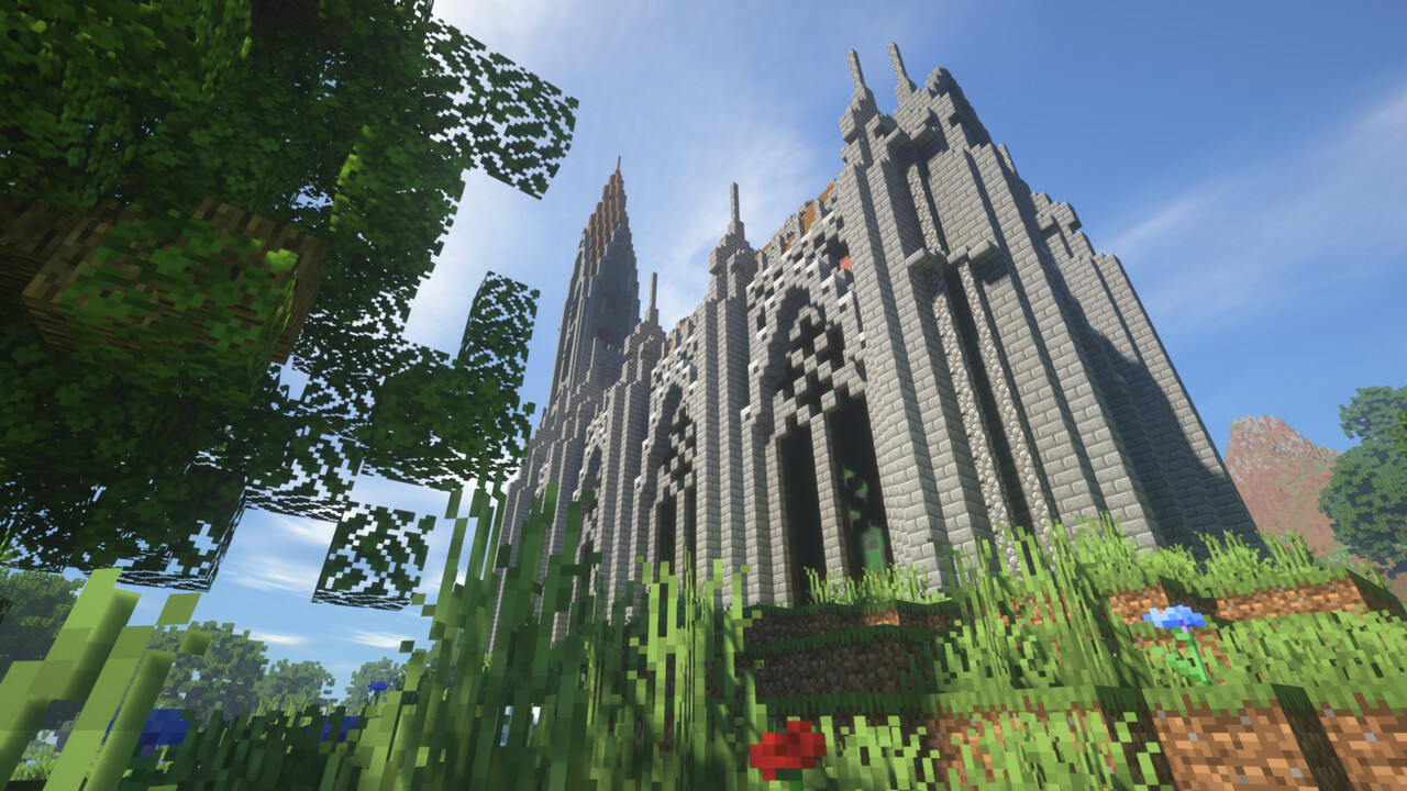 Gothic Church on Desolate Island Minecraft Map