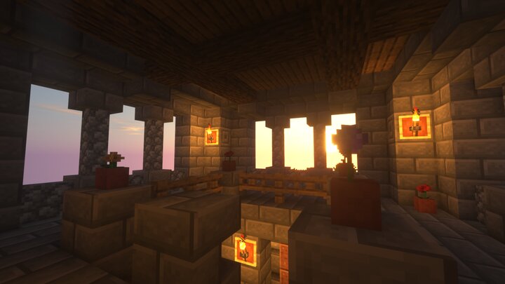 Gothic Church on Desolate Island Minecraft Map