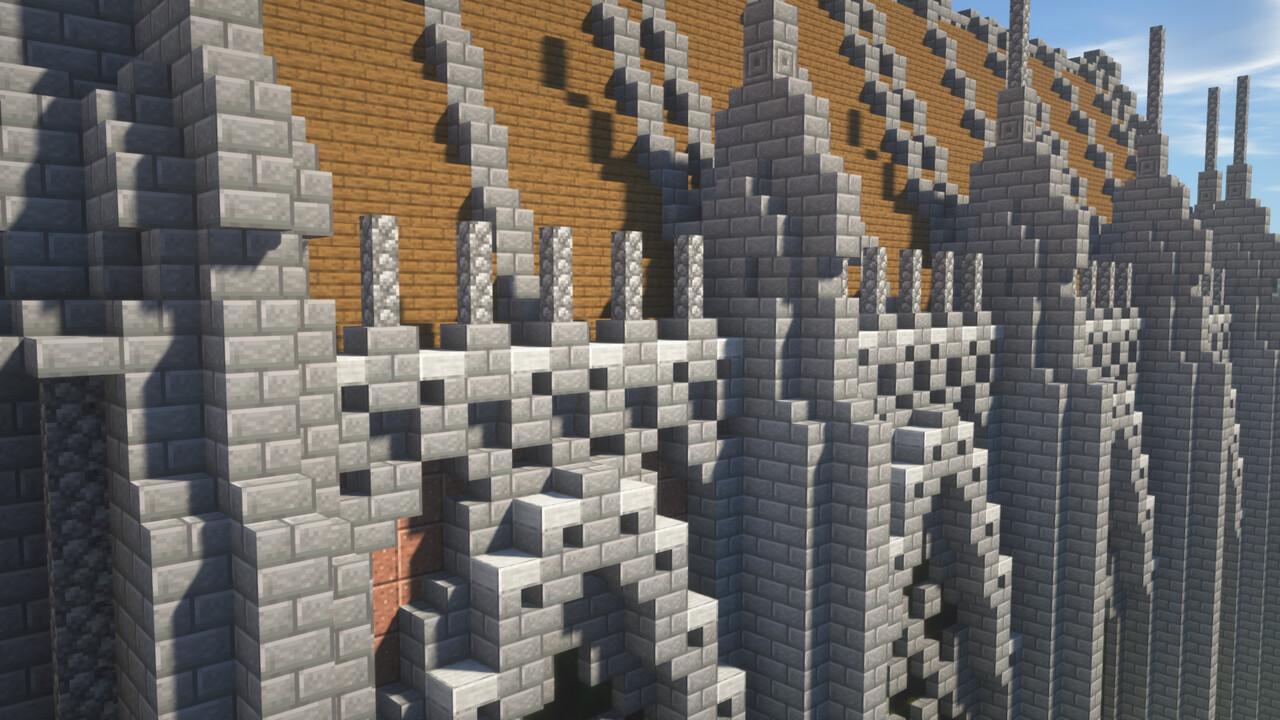 Gothic Church on Desolate Island Minecraft Map