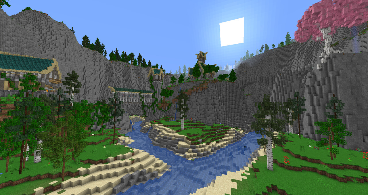 Medieval / Fantasy Valley build Minecraft Map