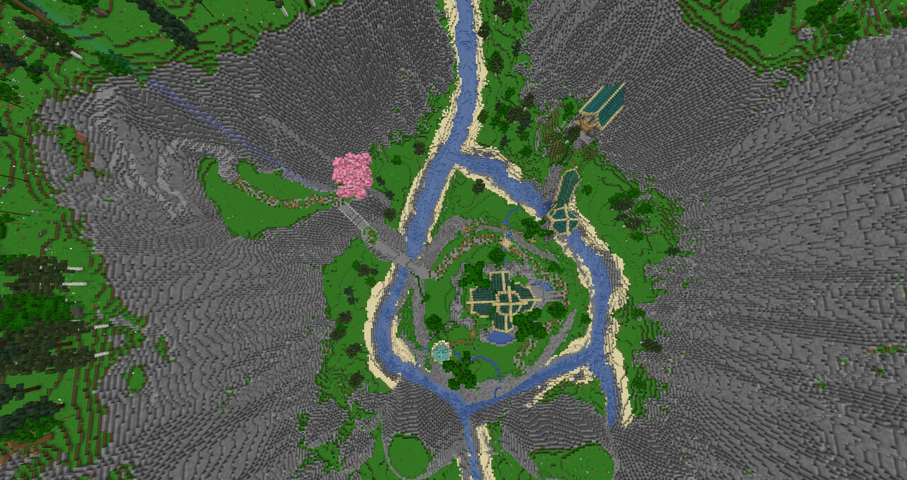 Medieval / Fantasy Valley build Minecraft Map