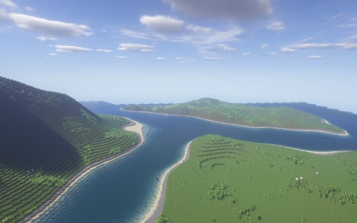 Raw map 500x500 ONLY TERRAIN Minecraft Map