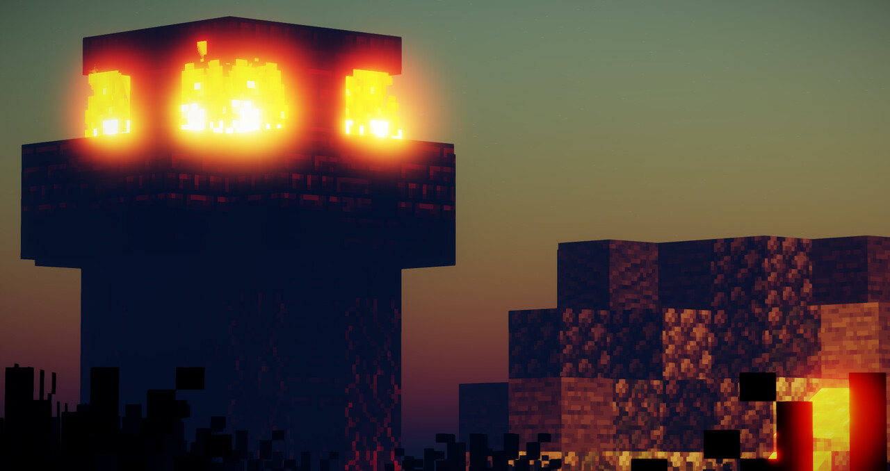 Fall Out Nether Portal Build (DietCraft) Minecraft Map