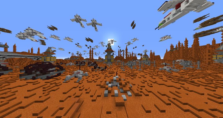 Battle of Geonosis Map | Minecraft 1.12.2 1.20.2/1.20.1/1.20/1.19.2/1. ...