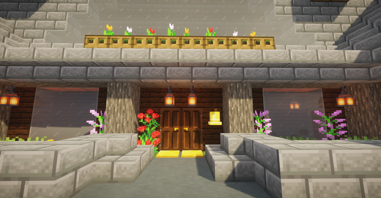 My first Minecraft House | Inspiration : Grian Minecraft Map