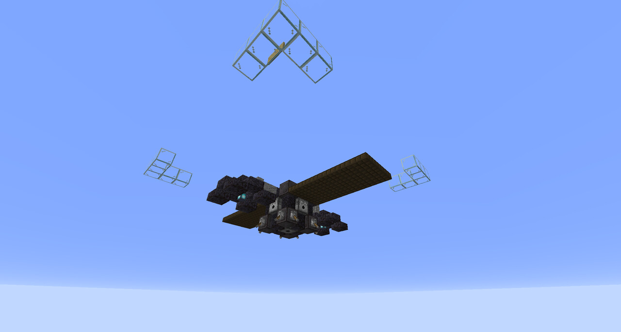 Earth and Space Section Cut-Out Minecraft Map