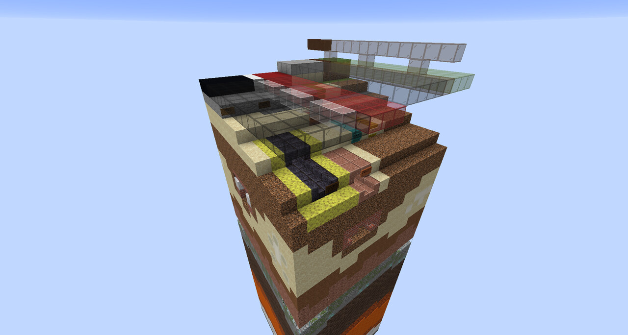 Earth and Space Section Cut-Out Minecraft Map